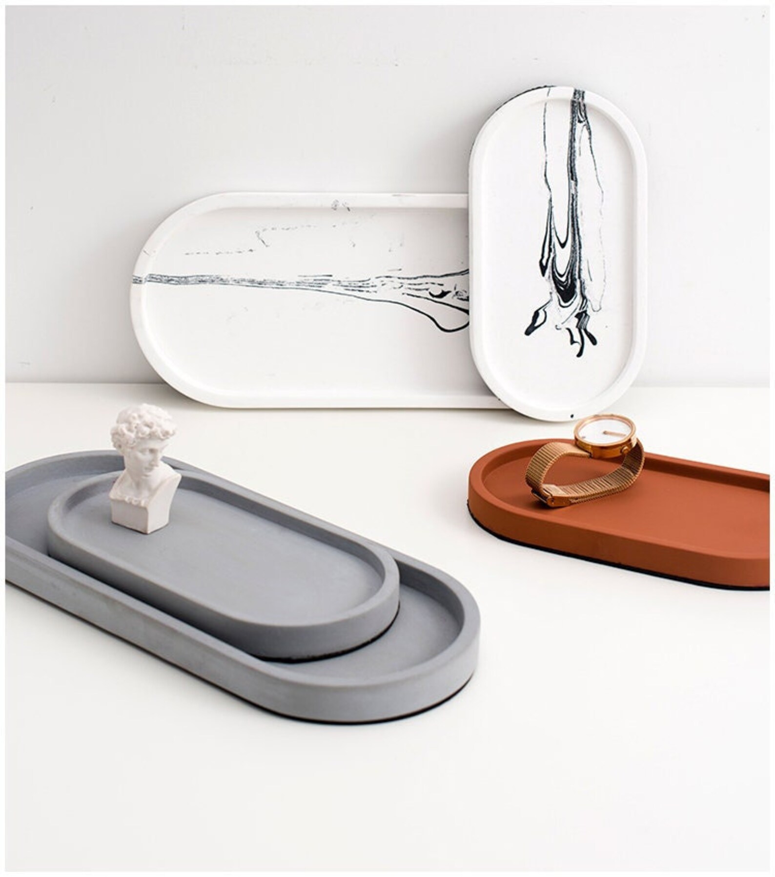 Ceramics Tray/ Ceramics Tray/ Oblong Dish/ Modern Decorative - Etsy