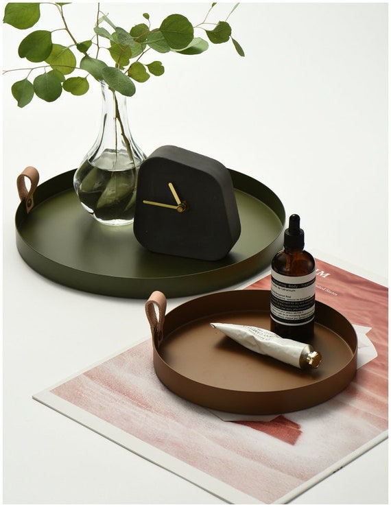 Circle Iron Tray/ Iron Tray/ Entryway Tray/ Decorative Tray/ - Etsy