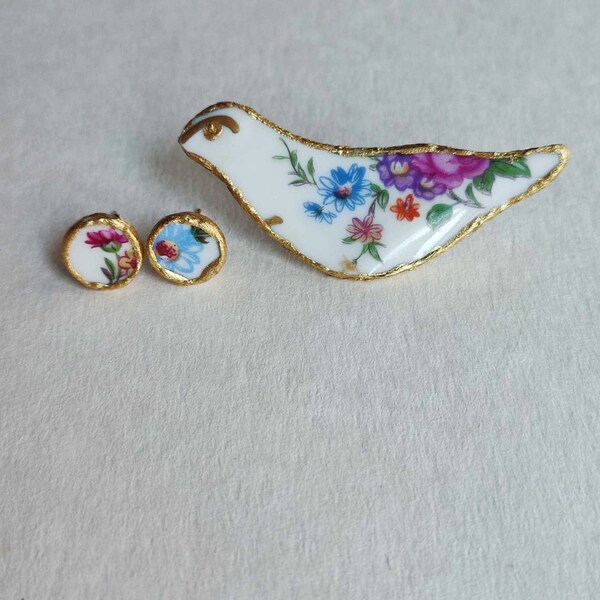 Broken China Heart - Etsy