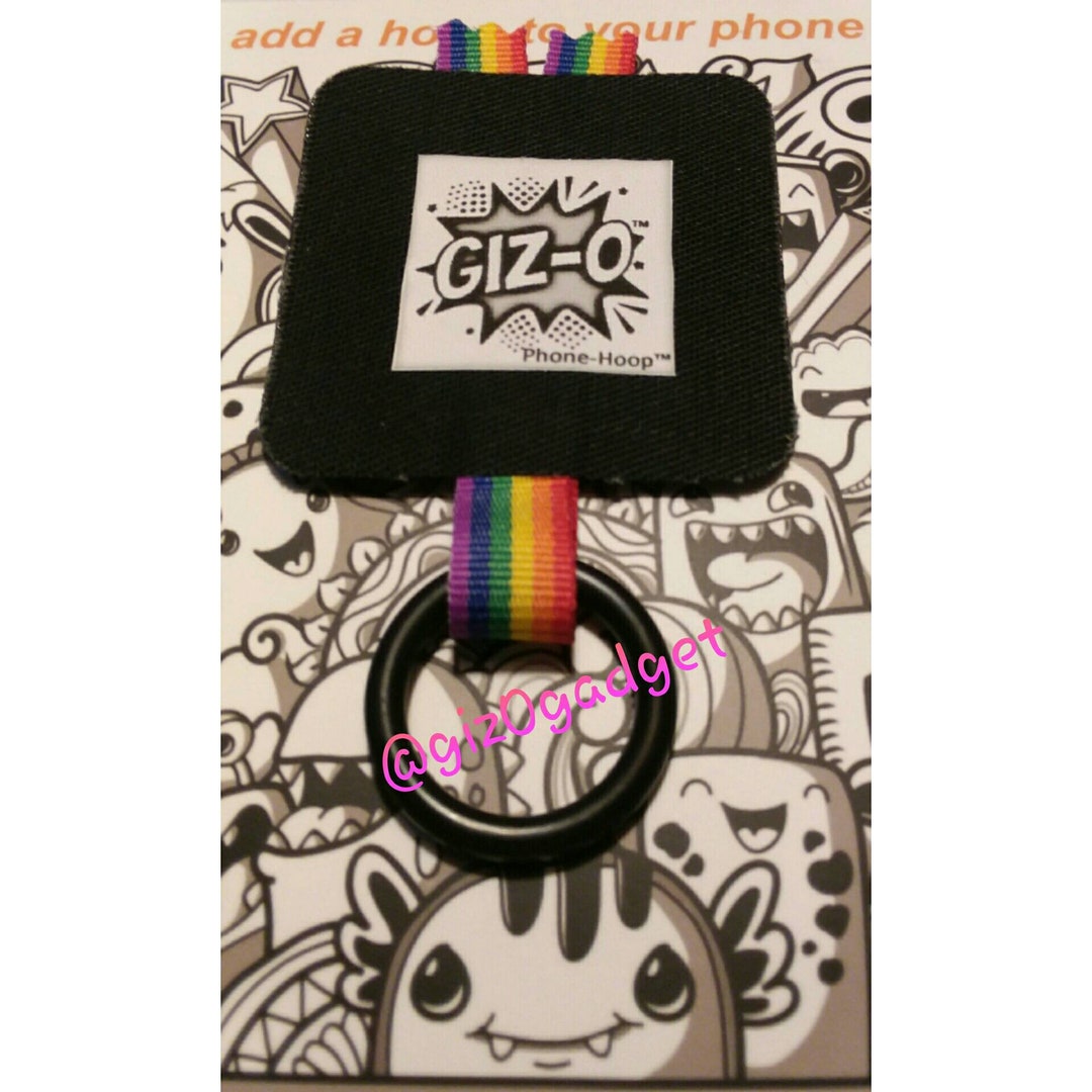 Phone-hoop *RAINBOW* Universal Cell Phone Accessory. FREE Black Lanyard ...