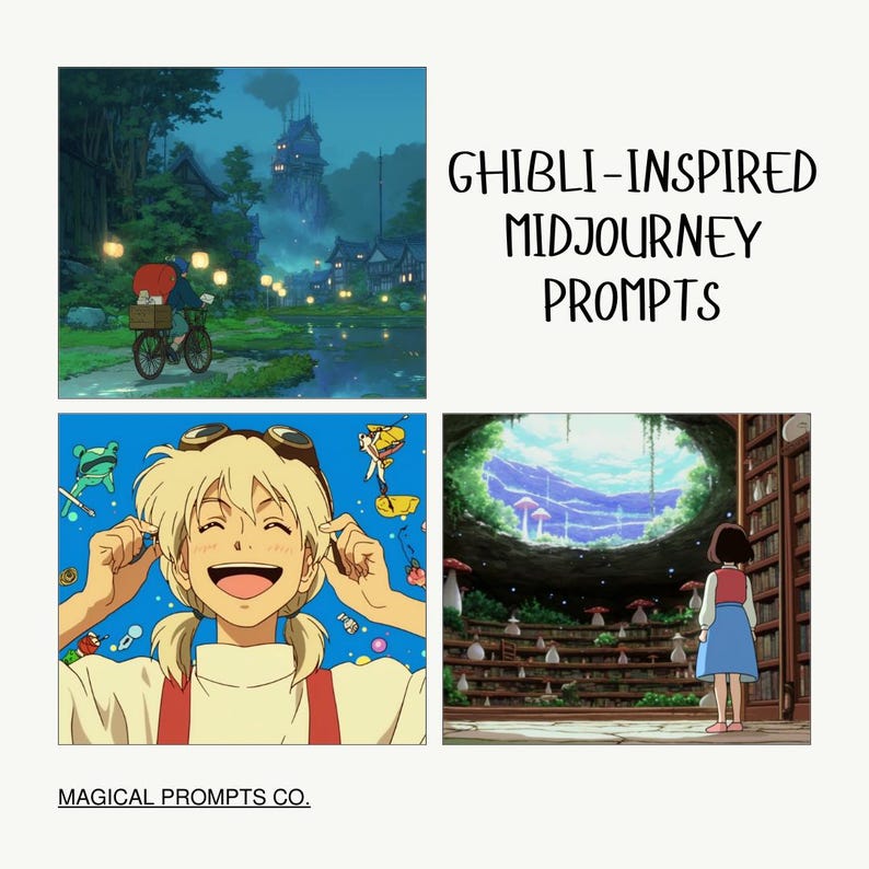 Studio Ghibli-inspired Midjourney Prompts – AI Art Generator Download ...