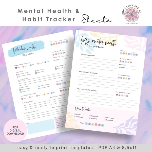 Mental Health Chart - Etsy