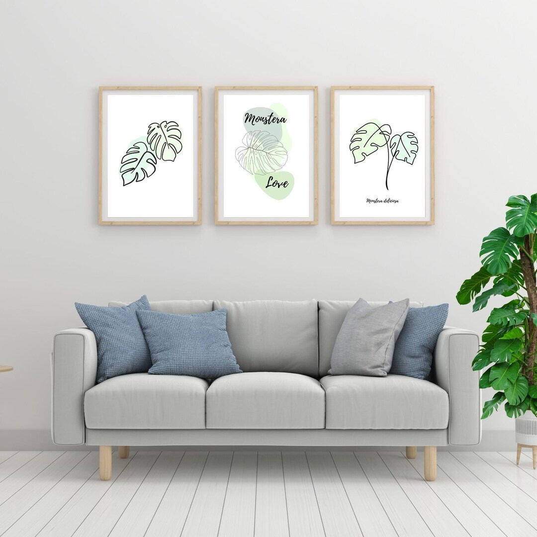 Monstera Printables PDF 15 Different Prints Mix&match - Etsy