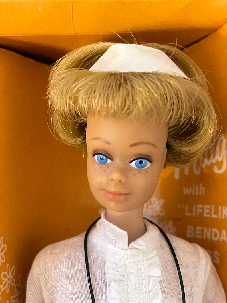 1964 Bendable Leg Midge Doll 1080 Ash Blonde Original Box Etsy