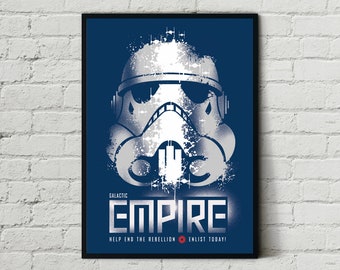 Galactic Empire Poster - Etsy