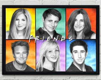 Friends the TV Series Symbols Rachel Monica Phoebe Joey - Etsy