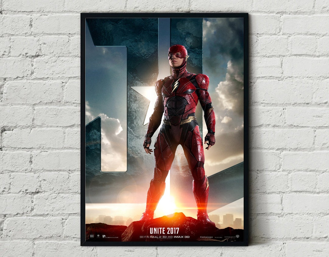 Justice League the Flash Movie Poster Dc Superheroes Home - Etsy
