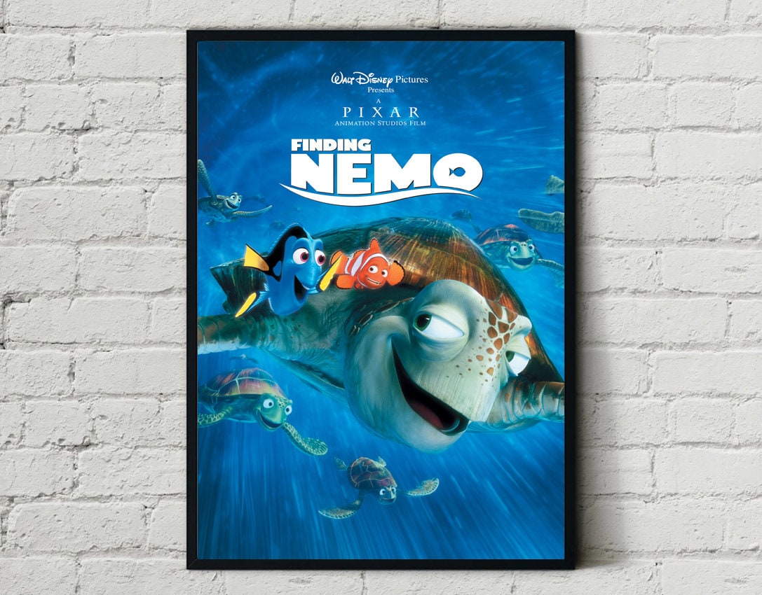 Finding Nemo Walt Disney Animation Movie Cover Hn Poster - Etsy Australia