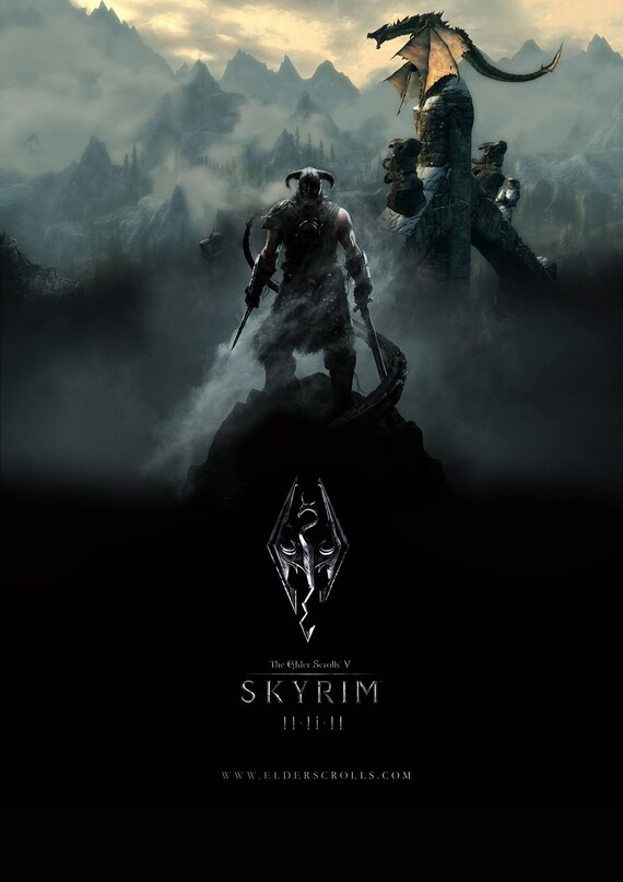 The Elder Scrolls V Skyrim Poster The Elder Scrolls V:, 60% OFF