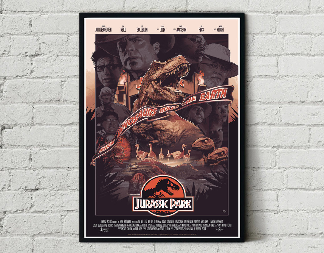 Jurassic Park Movie Film Artwor K Cover When Dinosaurs Ruled The Earth ...
