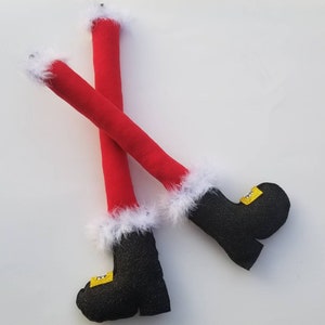 Santa Legs for Wreaths, Santa Legs With Fur, Santa Legs Wreath ...