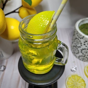 Faux Lemonade | Tiered Tray Fake Lemonade | Fake Mini Drinks | Faux ...