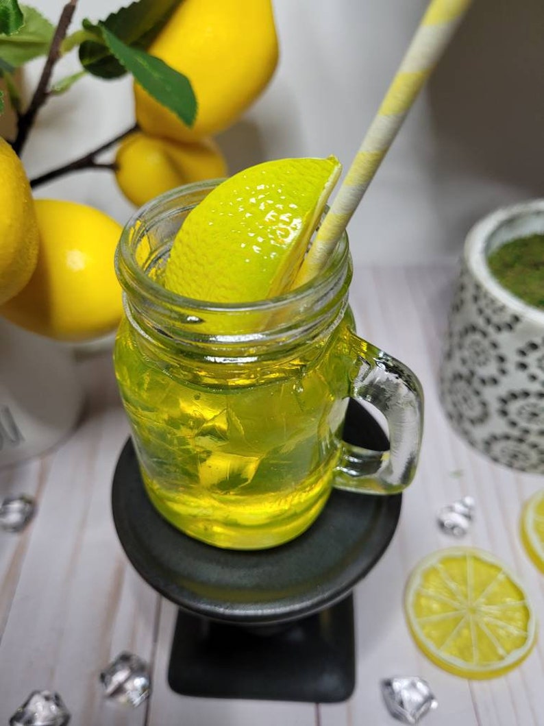 Faux Lemonade | Tiered Tray Fake Lemonade | Fake Mini Drinks | Faux ...