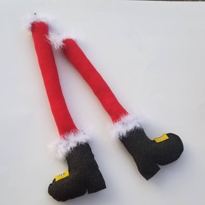 Santa Legs for Wreaths Santa Legs with fur Santa Legs Wreath | Etsy