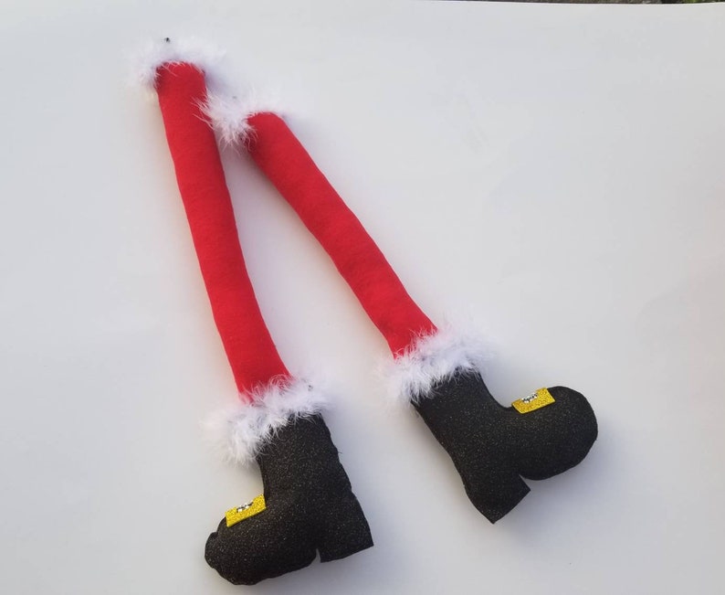 Santa Legs for Wreaths Santa Legs With Fur Santa Legs Wreath - Etsy