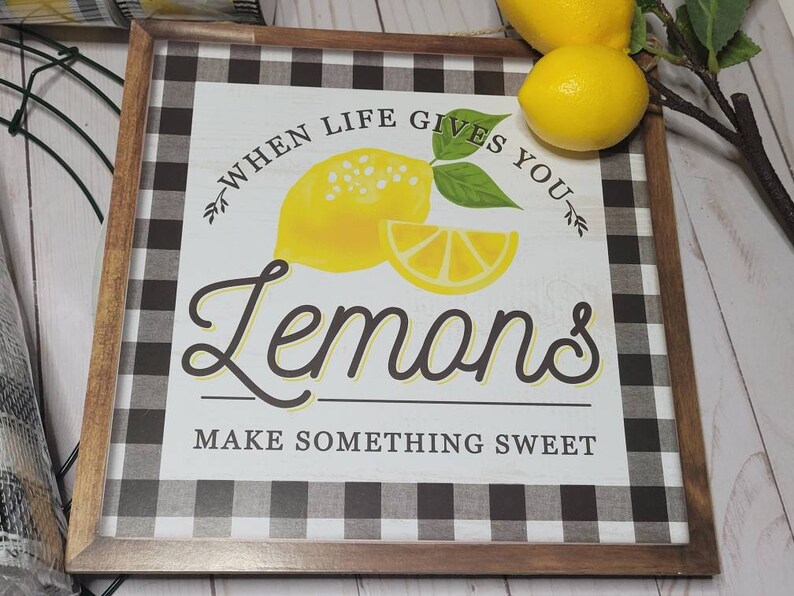 Lemon Wreath DIY Kit Lemon Front Door Decor - Etsy