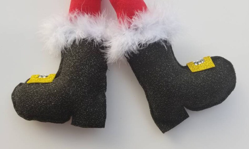 Santa Legs for Wreaths, Santa Legs With Fur, Santa Legs Wreath ...
