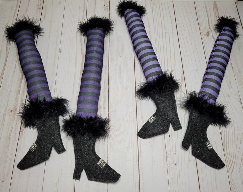 Witch Legs for Wreaths, Witches Legs, Witch Legs With Buttons, Witch ...