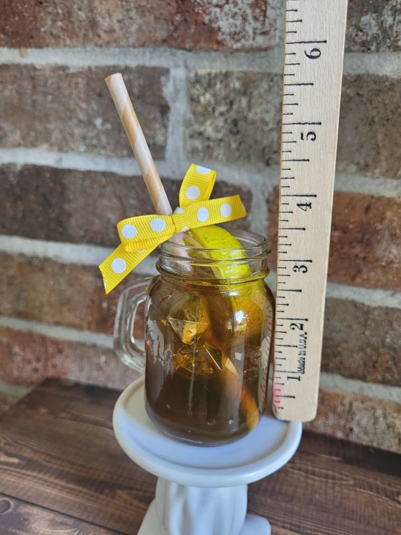 Faux Iced Tea Tiered Tray Fake Tea Fake Mini Drinks Faux - Etsy