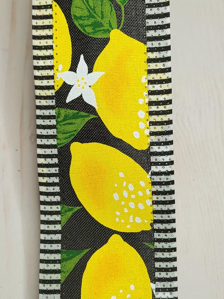 Lemon Wired Ribbon Lemon Ribbon by the yard Lemon Wreath | Etsy