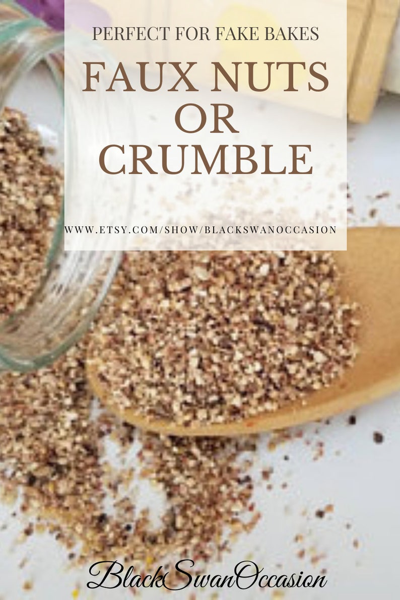 Fake Nuts Fake Crumble Faux Bake Cooking Supplies - Etsy