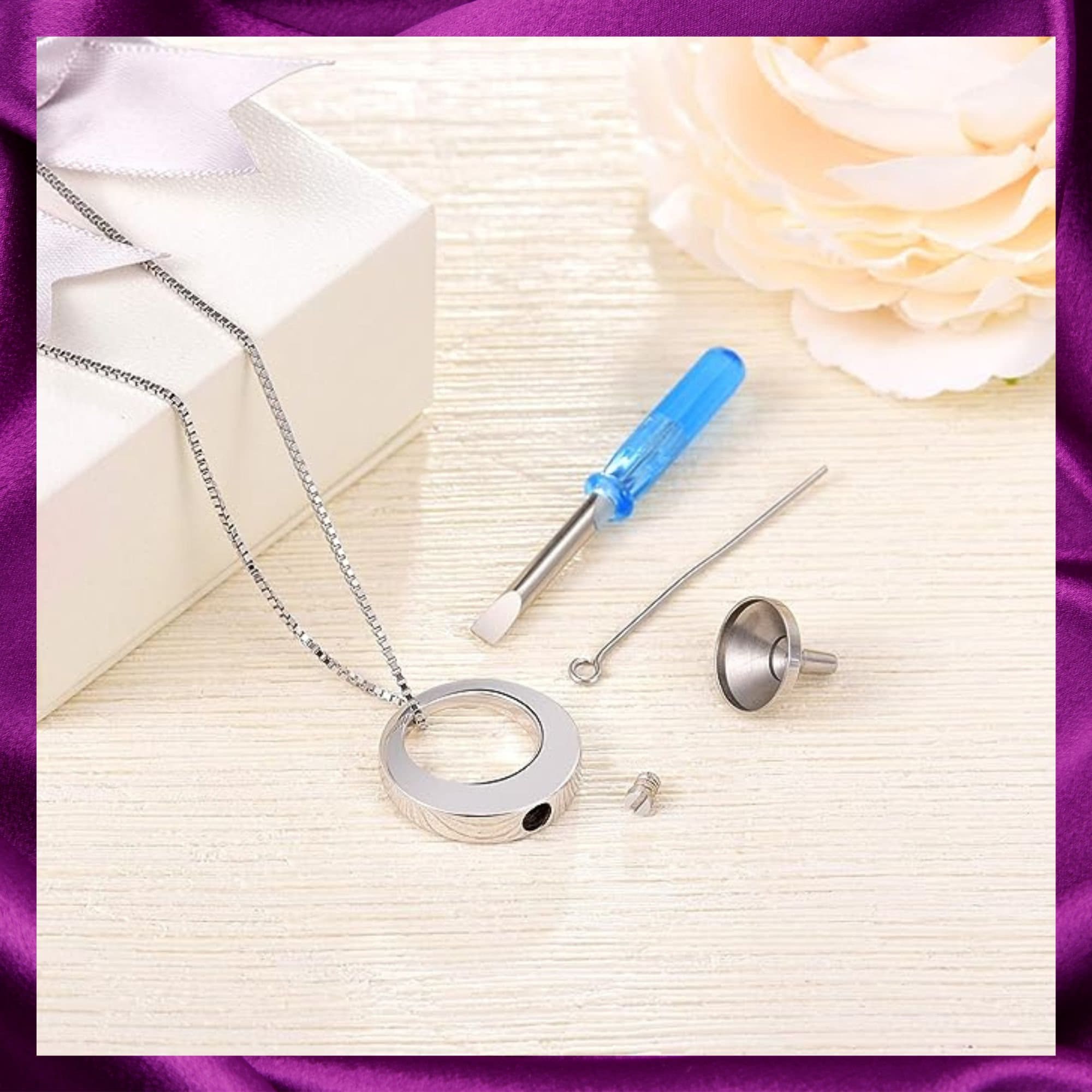 Sterling Silver Circle of Life Eternity Memorial Urn Necklace Always ...