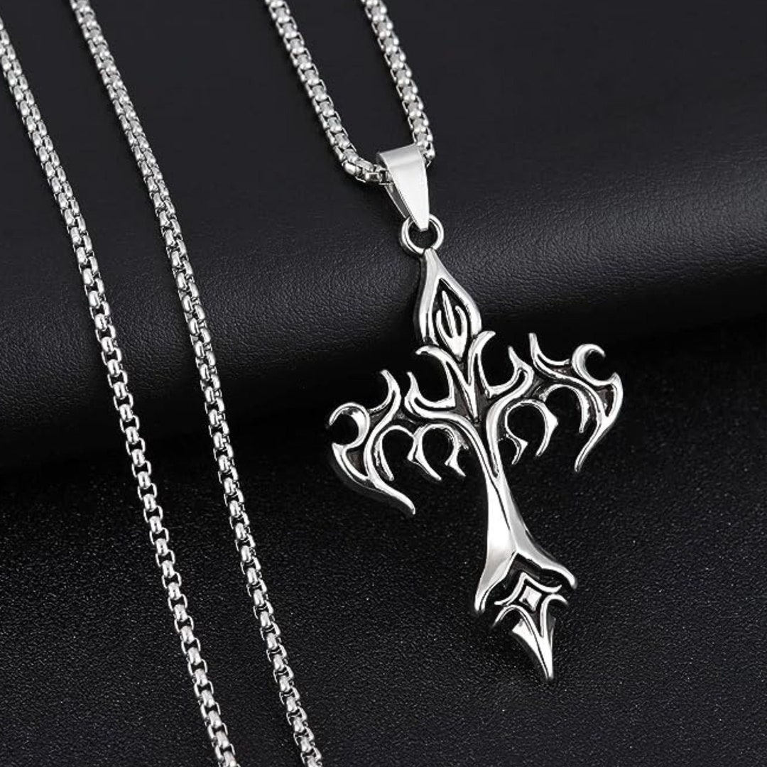 Goth Cross Necklace, Gothic Cross Necklace for Women, Cross Pendant ...