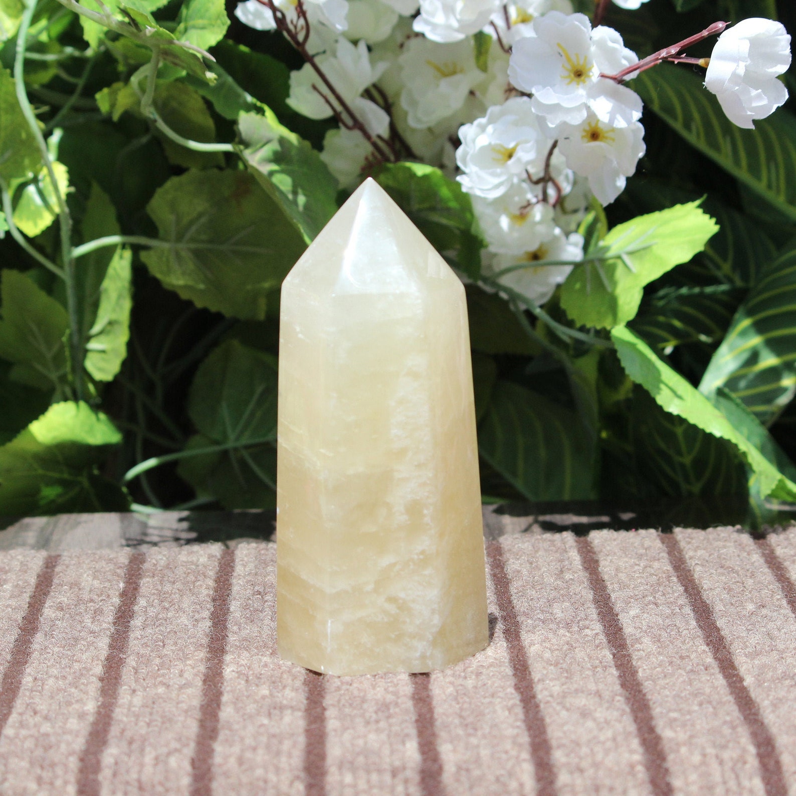 160MM Amazing Yellow Calcite Natural Obelisk Tower Aura Reiki - Etsy ...
