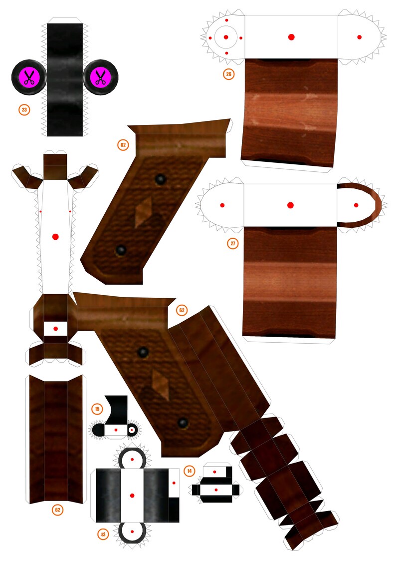 AK74 Gun Papercraft | Etsy