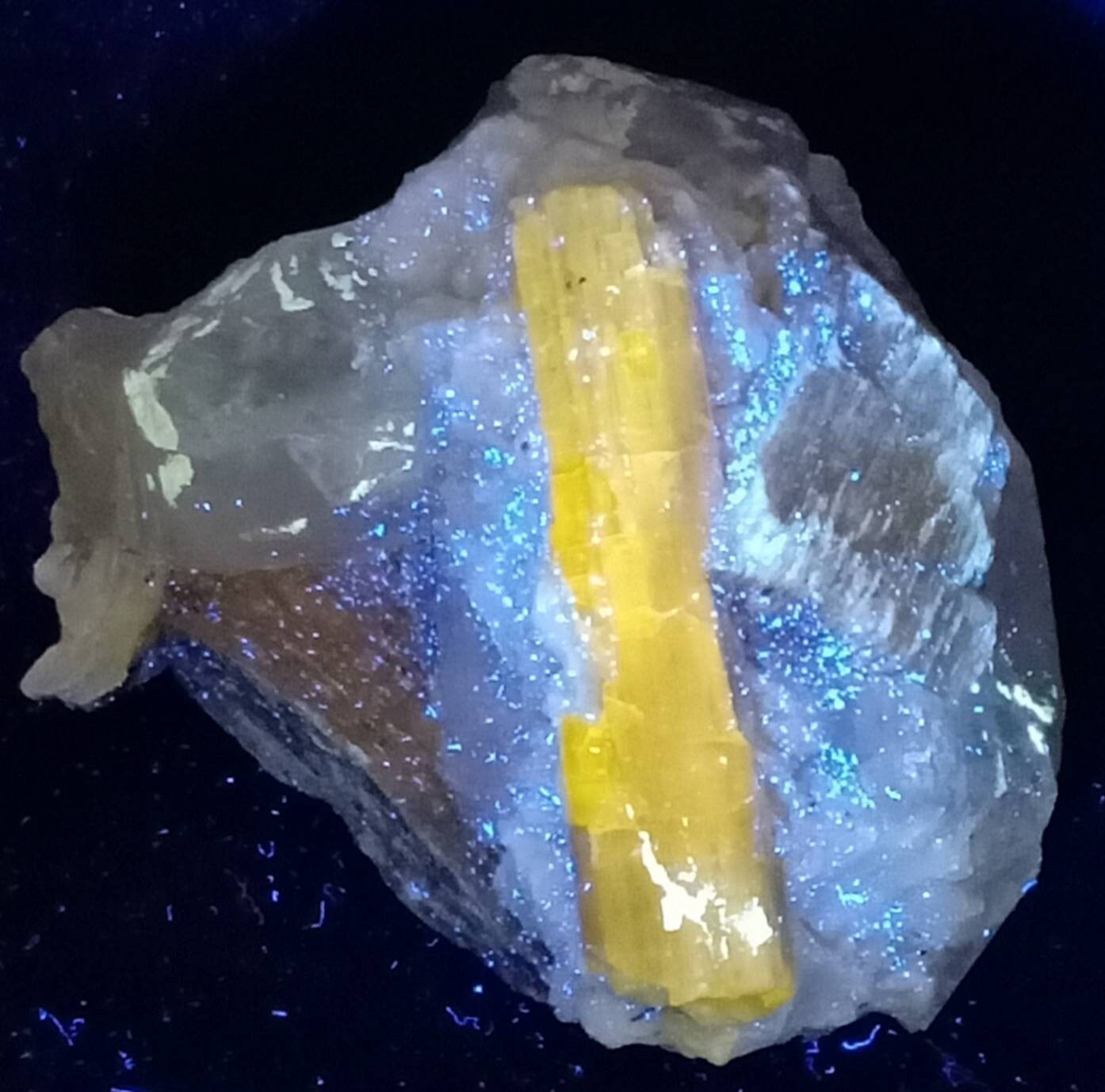 An Amazing Specimen of Purple Fluorescent Apatite on Matrix - Etsy