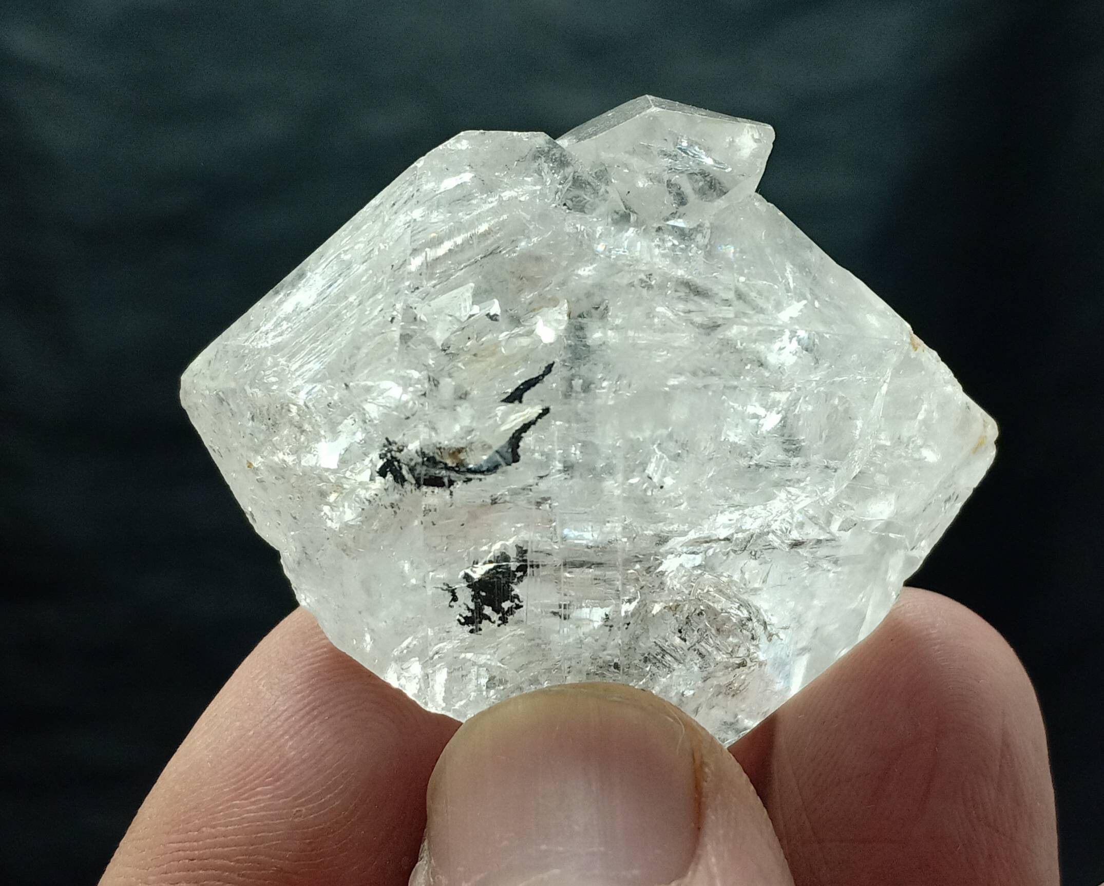 An amazing double terminated diamond like quartz crystal with | Etsy