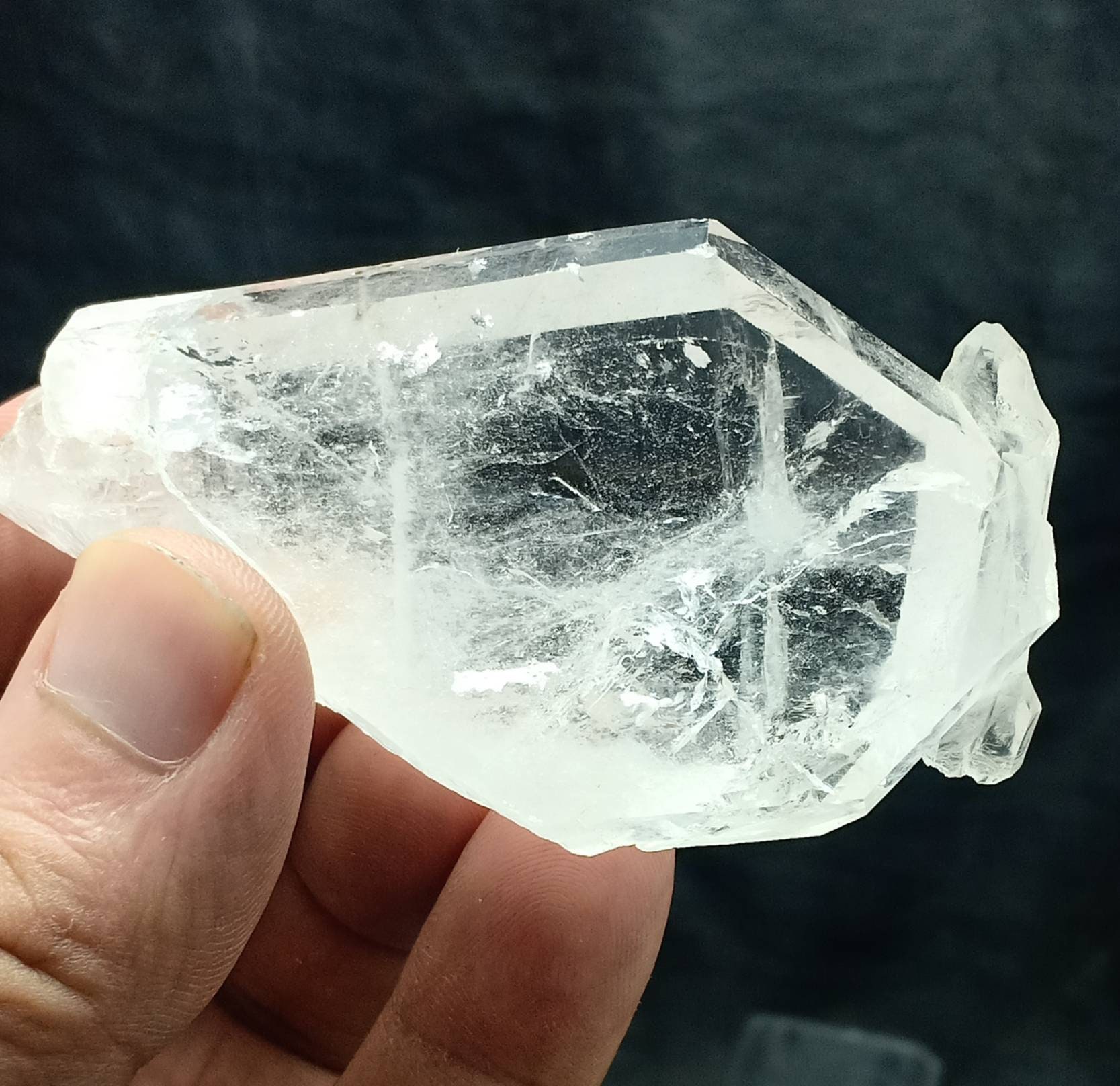 Single Beautiful Tabular Faden Quartz Crystal 82 Grams - Etsy
