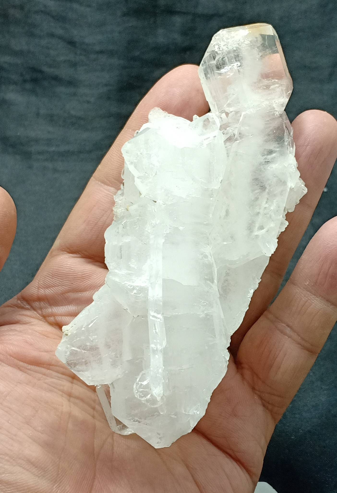 Single Beautiful Faden Quartz Crystals Cluster With Perfect ...