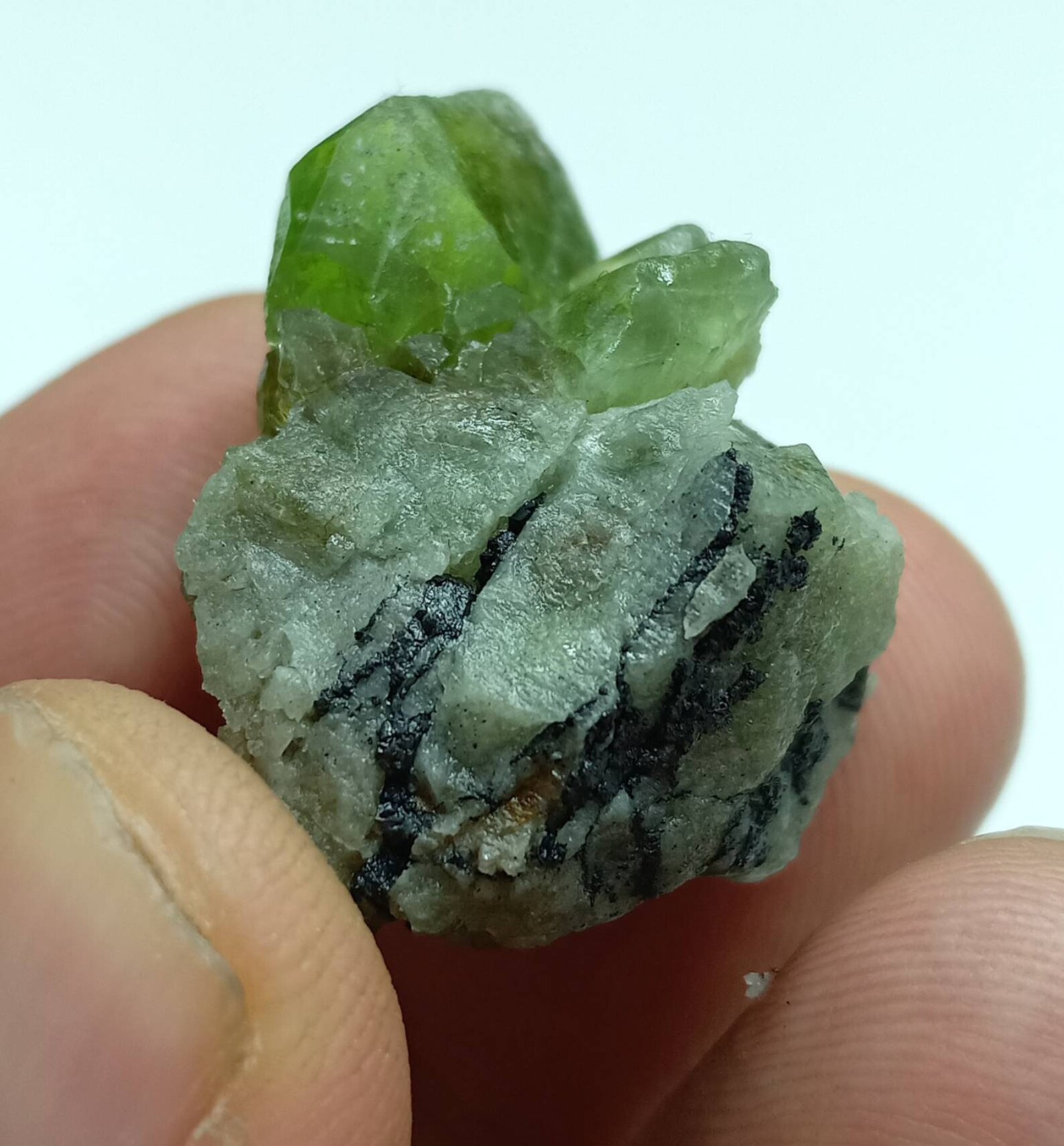 A Perfectly Terminated Peridot Crystals Specimen With - Etsy
