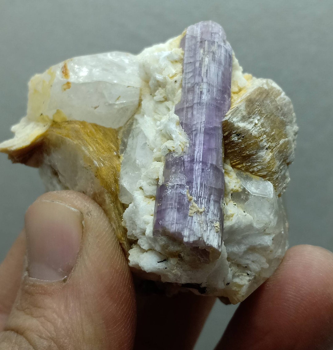 An Amazing Specimen of Purple Fluorescent Apatite on Matrix - Etsy