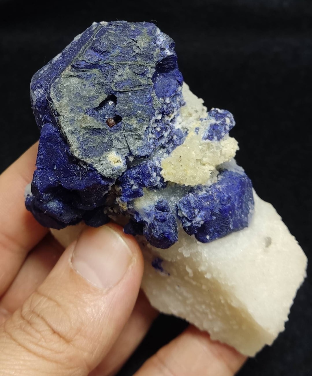Amazing Specimen of Lazurite on Matrix of Calcite/marble 239 - Etsy