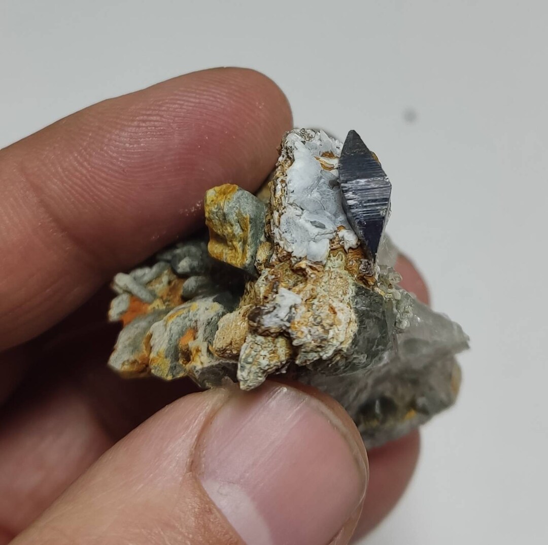 Rocks Gems Minerals Crystals Stones: Anatase Crystal With Chlorite ...