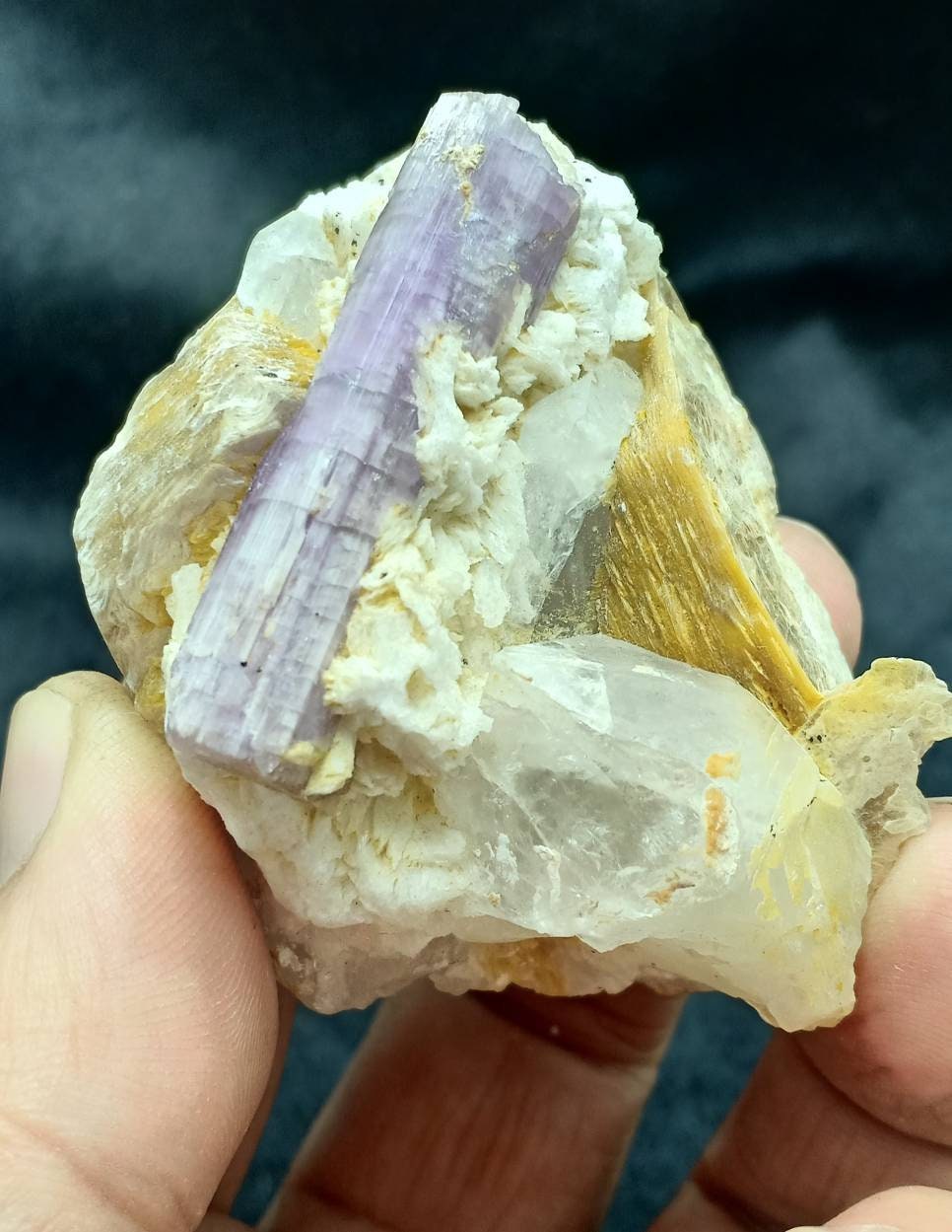 An Amazing Specimen of Purple Fluorescent Apatite on Matrix | Etsy