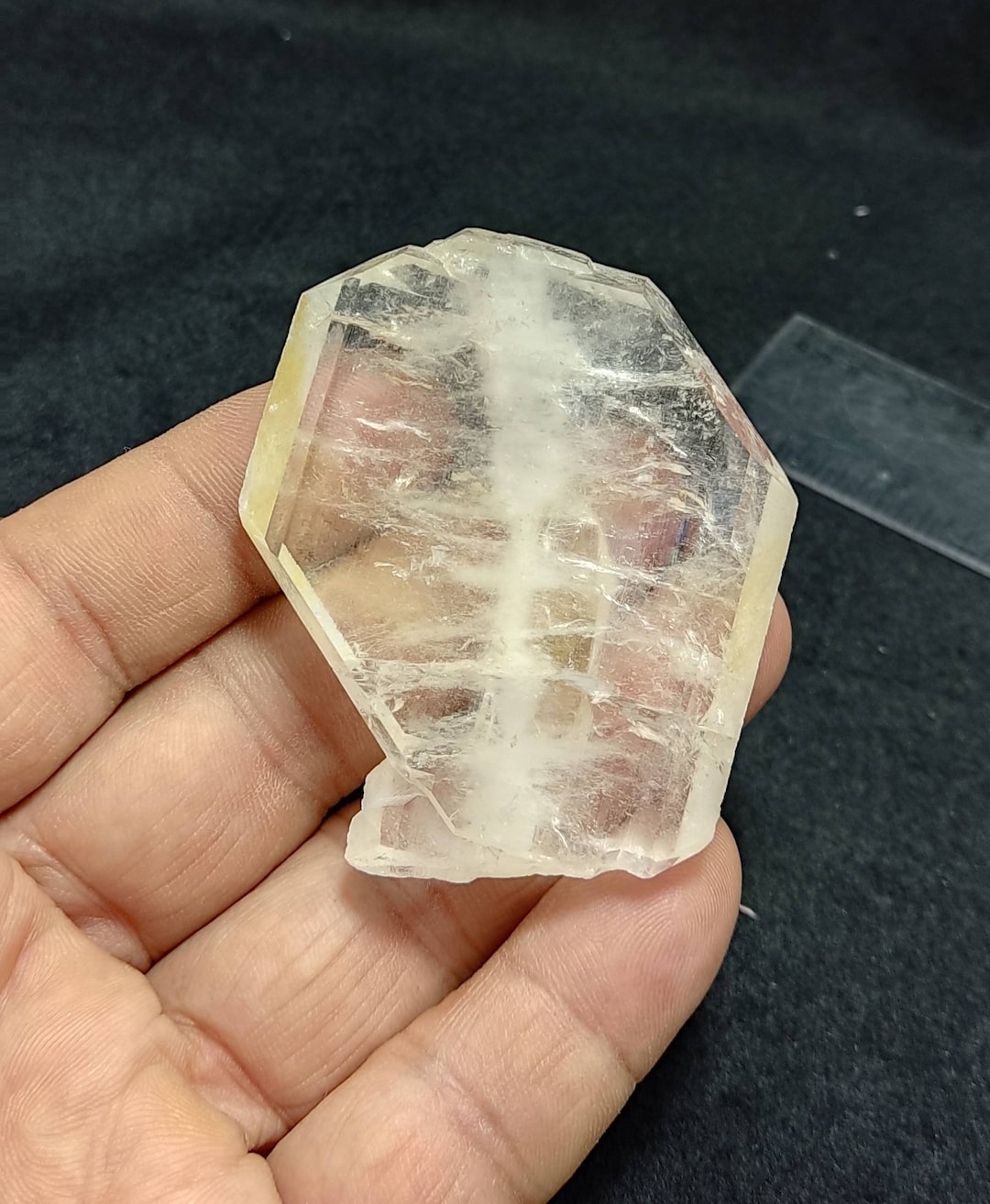 Clear Faden Quartz Crystal With Light Iron Coating 55 Grams - Etsy