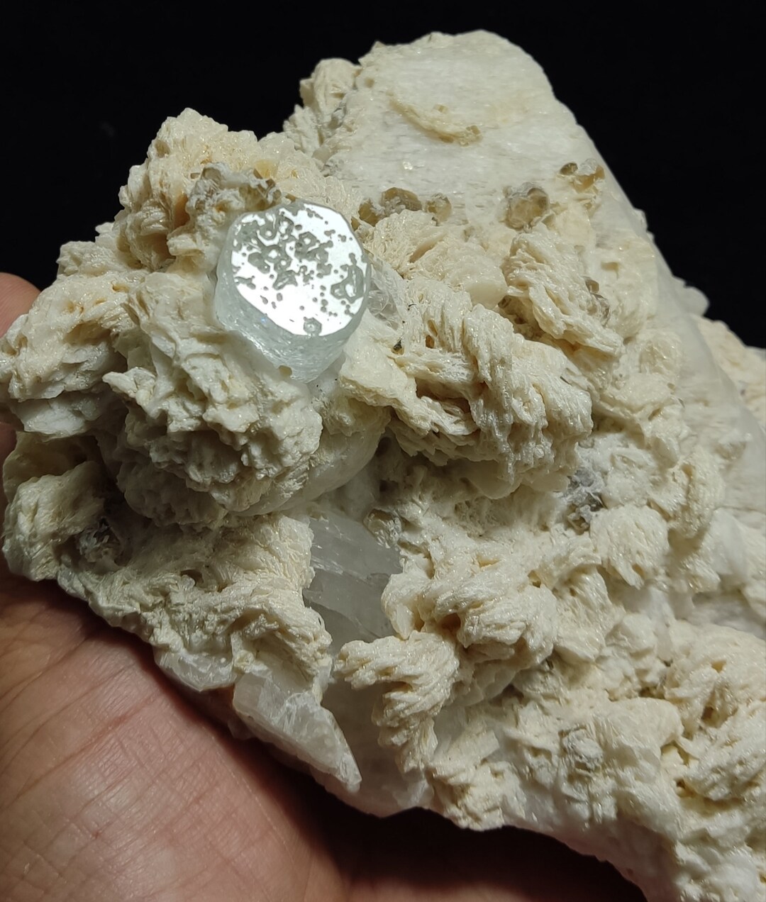 Aquamarine on Matrix of Albite 1200 Grams - Etsy