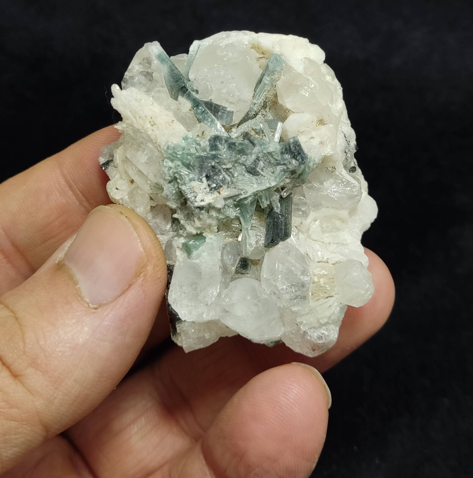 An Amazing Indicolite Color Tourmaline Crystals Cluster With - Etsy