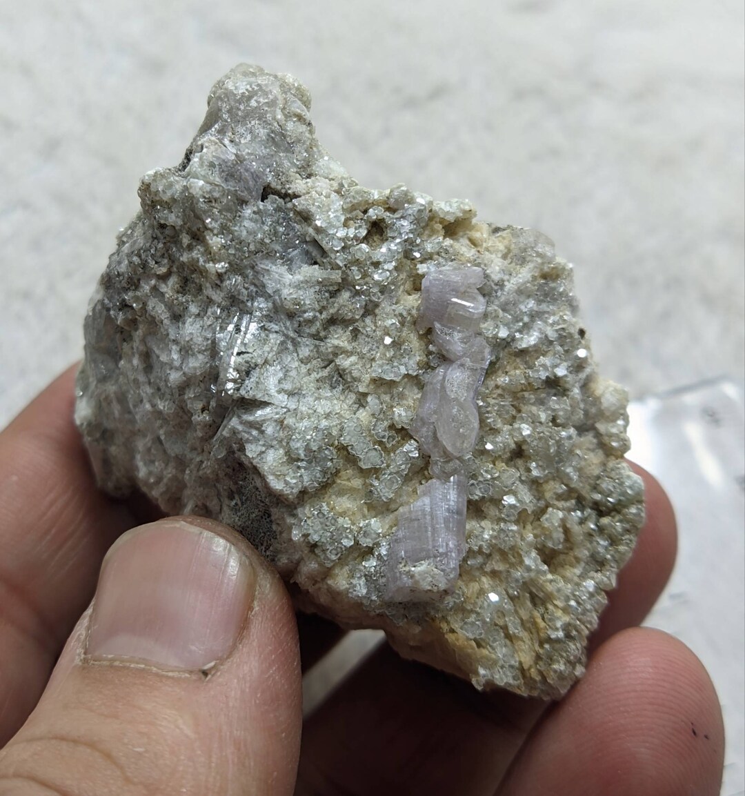 Rocks Gems Minerals Crystals Stones: Purple Apatite Crystals on Matrix ...