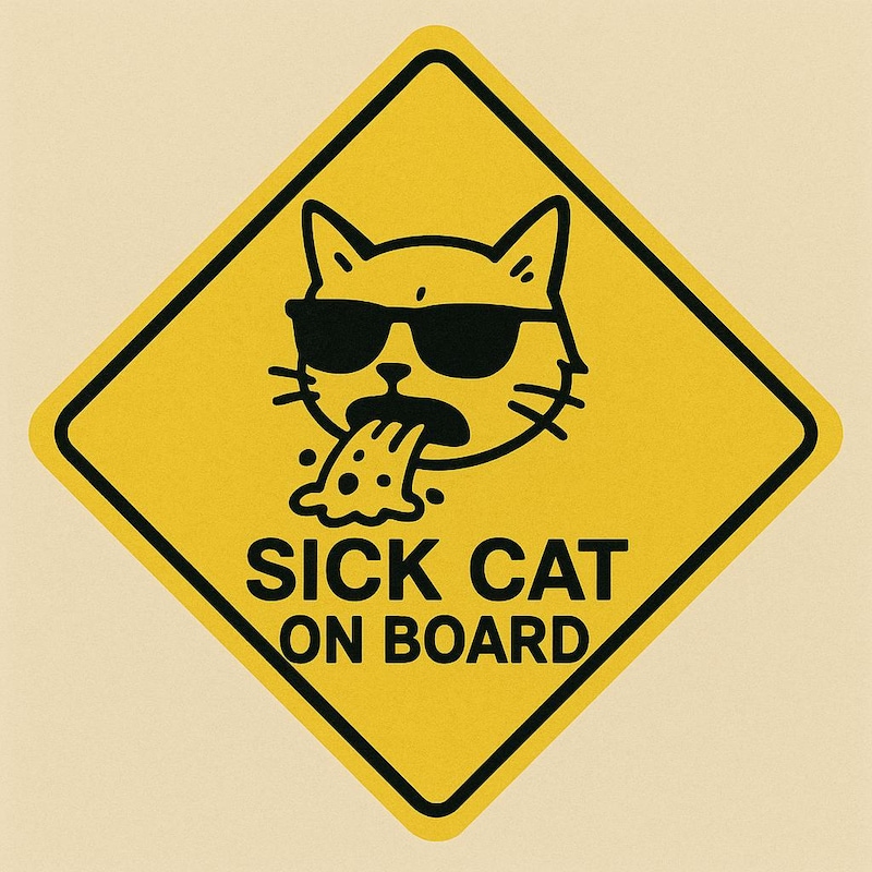 Sick Cat Stickers - Etsy