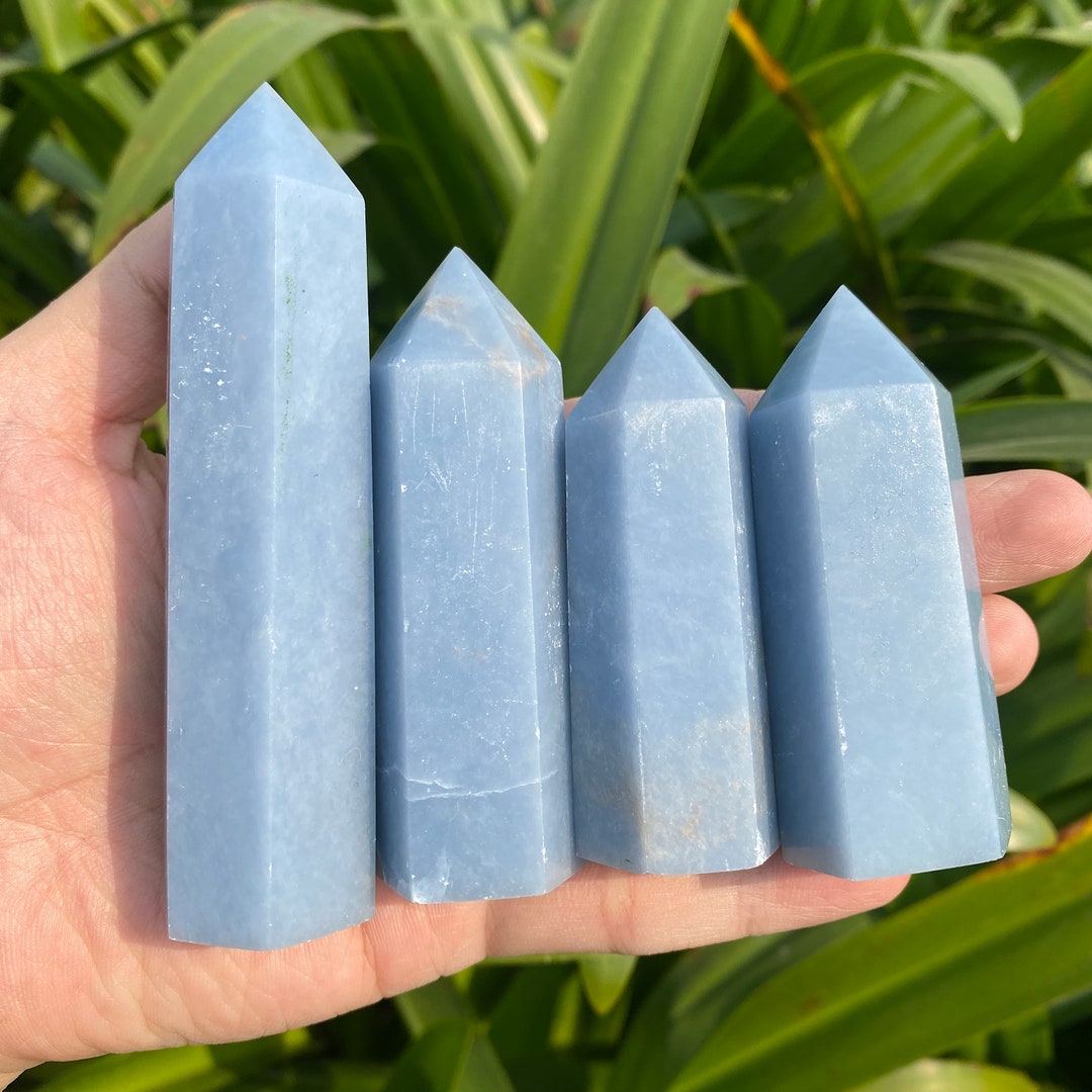 Angelite Tower, Angelite Polished Point, Angelite Obelisk, Angelite ...