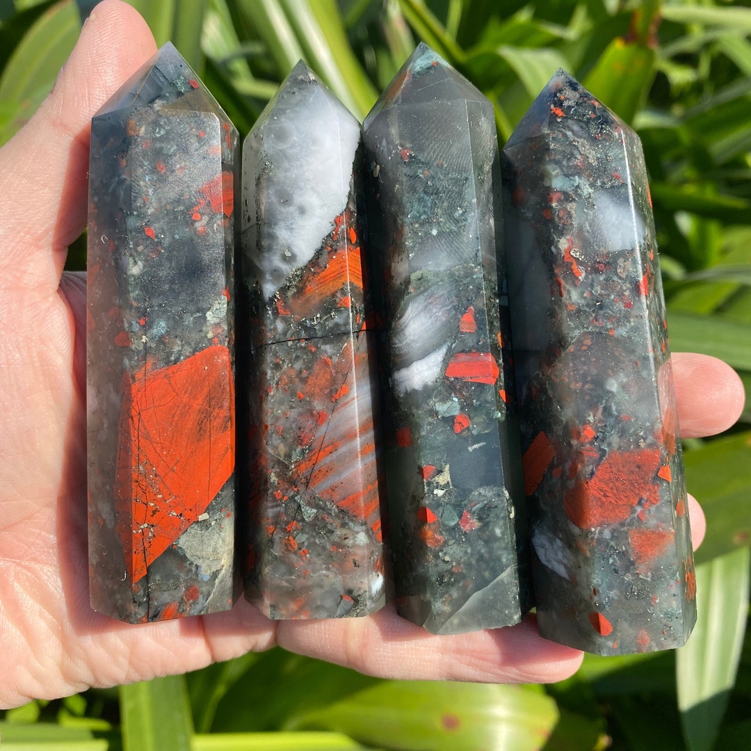 African Bloodstone Tower, African Bloodstone Point, Gemstone Tower ...