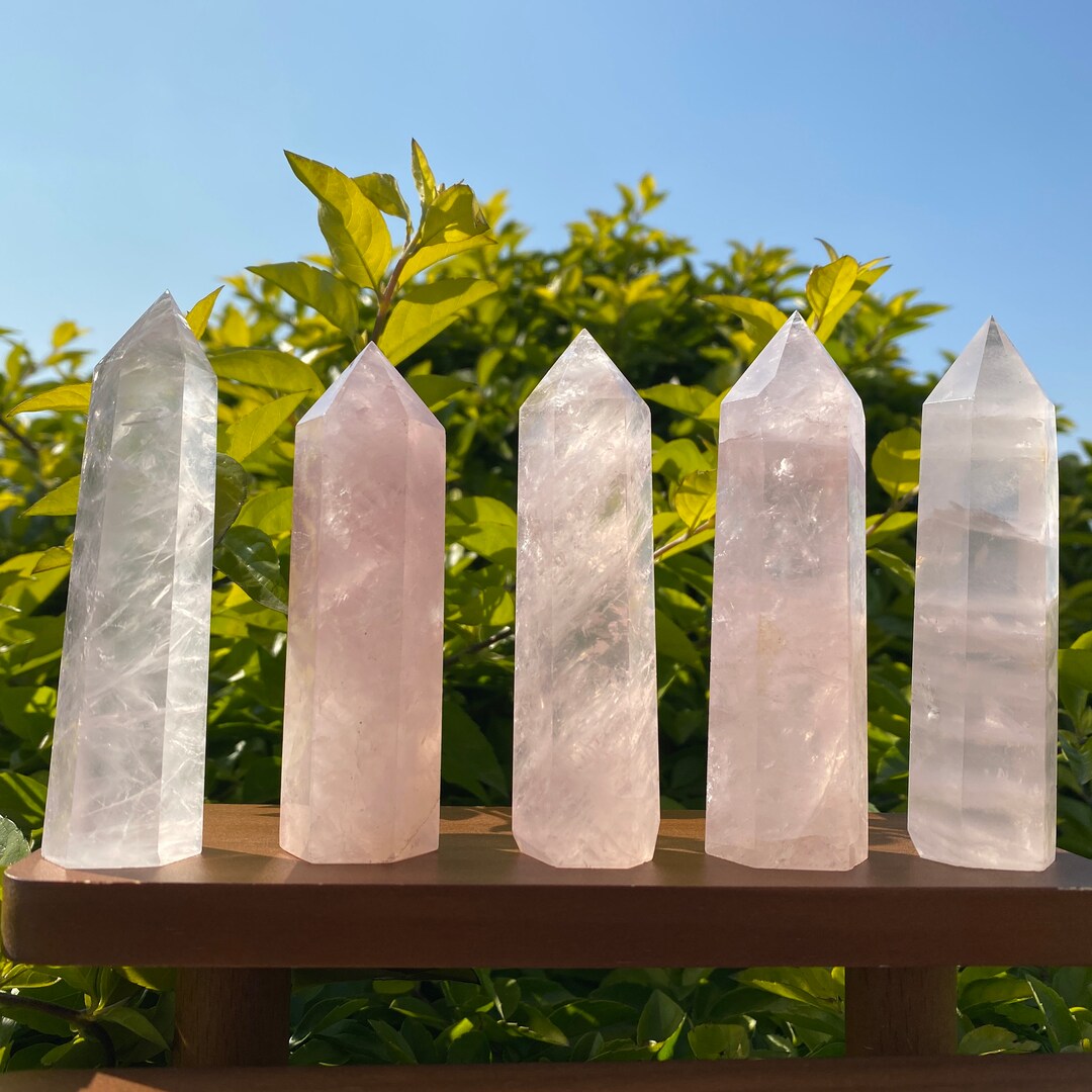 Rose Quartz Tower, Rose Quartz Point, Rose Quartz Crystal, Crystal ...