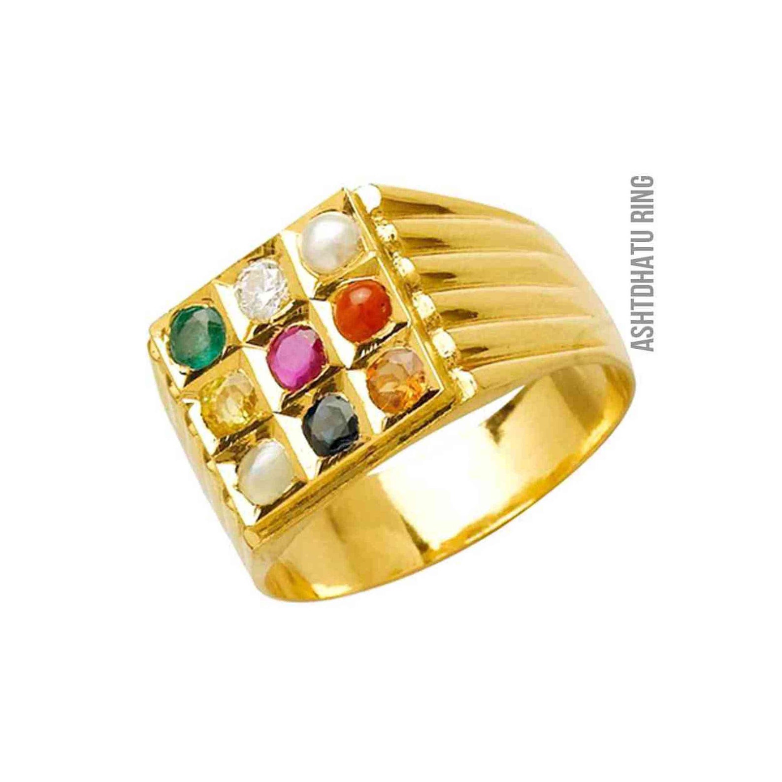 Natural Certified 3.00 MM. Navratan Ring 9 Stone Ring Wedding - Etsy