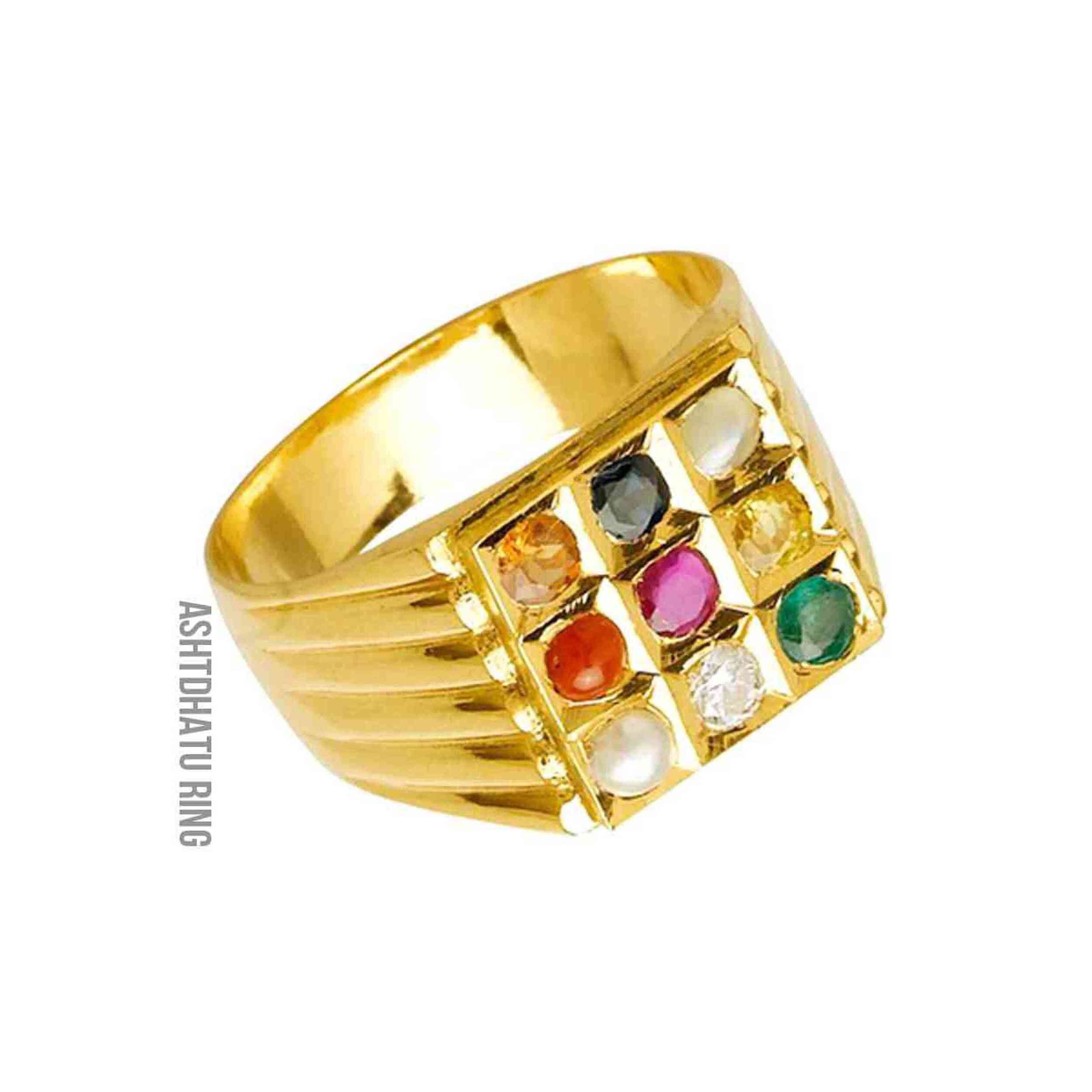 Natural Certified 3.00 MM. Navratan Ring 9 Stone Ring Wedding - Etsy