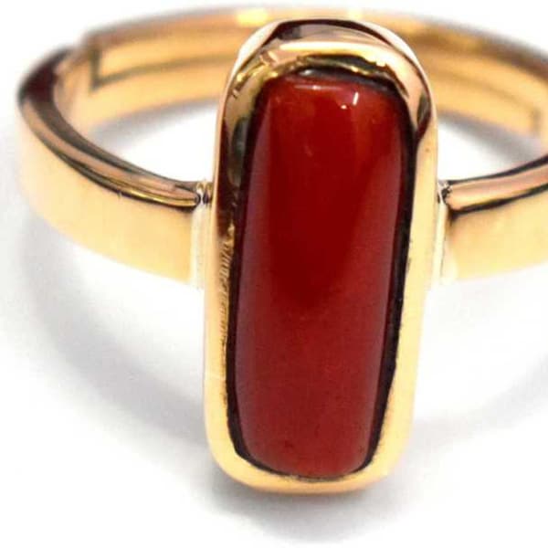 Moonga Stone Ring - Etsy