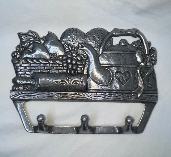Vintage Carson Pewter Kitchen Wall Hanger - Etsy